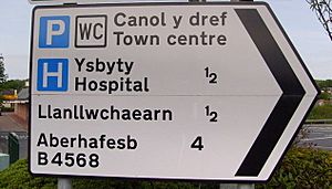 Road signs in Wales Facts for Kids