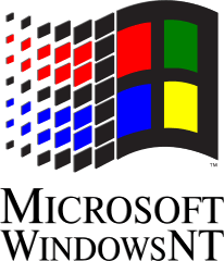 Image: Microsoft Windows NT logo and wordmark (Pre-XP)