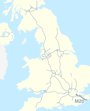 M20 motorway Facts for Kids