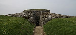 Quoyness chambered cairn Facts for Kids