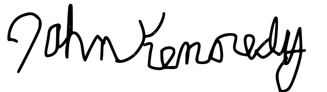 Image: John Kennedy Jr. Signature