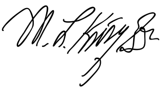 Image: Martin Luther King, Sr. Signature