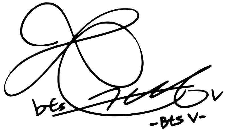 Image: BTS' V Signature