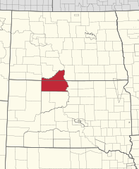 Image: 3970R Standing Rock Reservation Locator Map