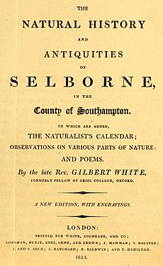 Gilbert White Facts for Kids