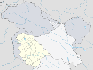Image: India Jammu and Kashmir location map UN view