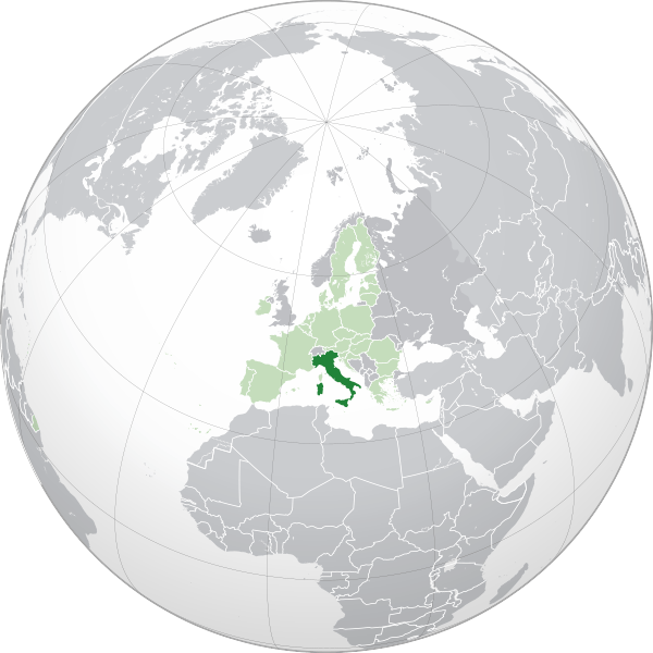 Image: EU-Italy (orthographic projection)