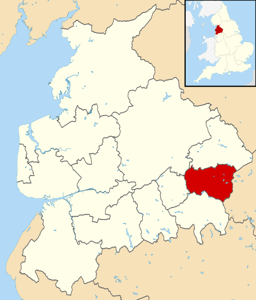 Image: Burnley UK locator map