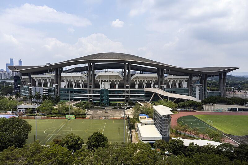 Image: Aerial View, Central Stadium, Guangdong Olympic Sports Center ...