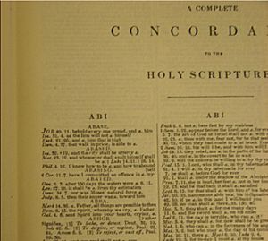 Cruden's Concordance Facts for Kids