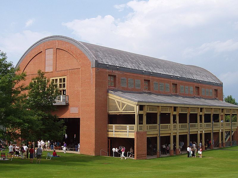 Image: Seiji Ozawa Hall (exterior), Tanglewood, Lenox, Massachusetts