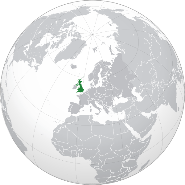 Image: Europe-UK (orthographic projection)