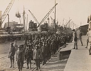 Stevedore operations, American Expeditionary Forces Facts for Kids