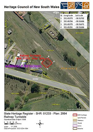 Armidale railway station turntable Facts for Kids
