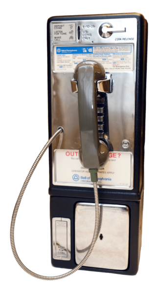 Image: 1C Payphone - Bell System, Made by Western Electric, July 1979