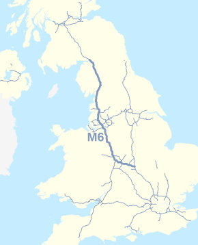 M6 motorway Facts for Kids