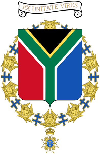 Image: Coat of arms of Nelson Mandela (Order of Seraphim)
