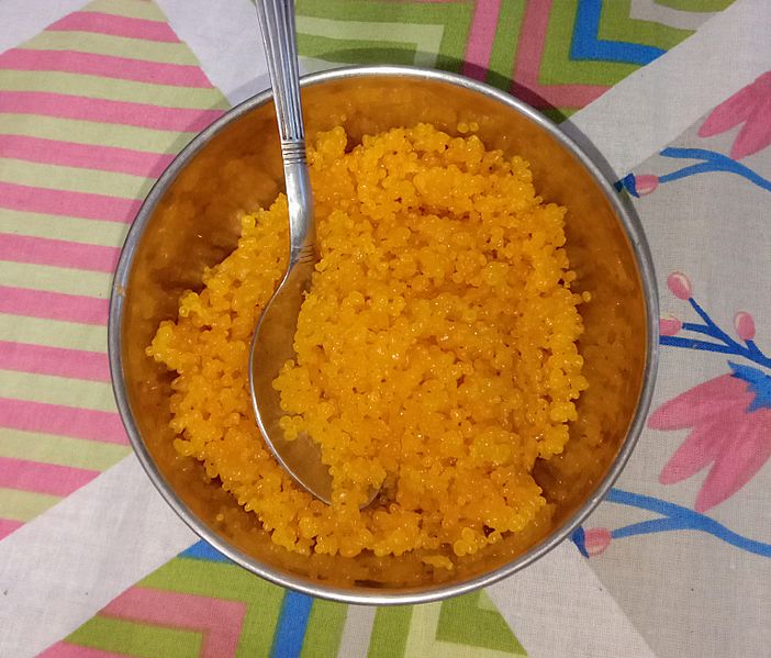 Image: Popular Bengali sweet Mihidana on the day of Bijoya Doshomi, 2021