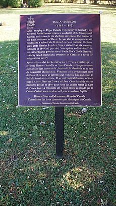 Josiah Henson Museum of African-Canadian History Facts for Kids