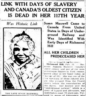 Susannah Maxwell Facts for Kids