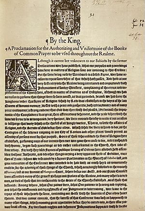 Book of Common Prayer (1604) Facts for Kids