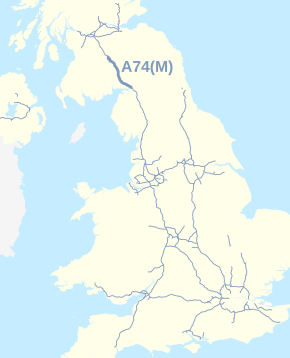 A74(M) and M74 motorways Facts for Kids
