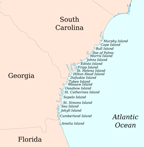 Image: Sea Islands map