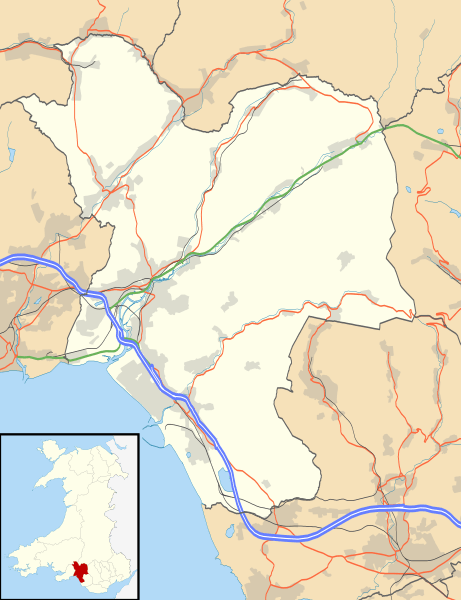 Image: Neath Port Talbot UK location map